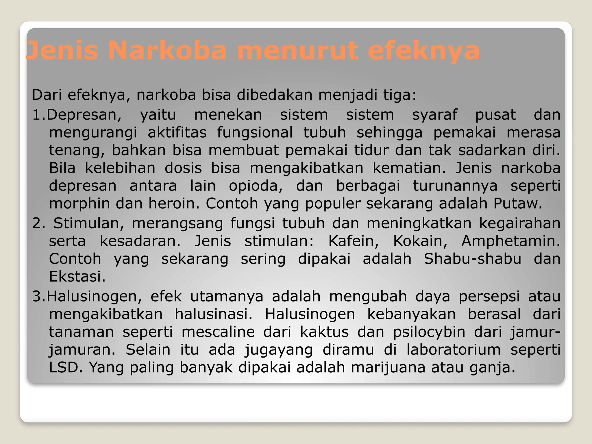 Penyalah guanaan NARKOBA DAN EFEKNYA PADA MANUSIA NAFSA.pptx