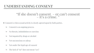 Breaking The Silence: Addressing Sexual Assault & Consent | PDF