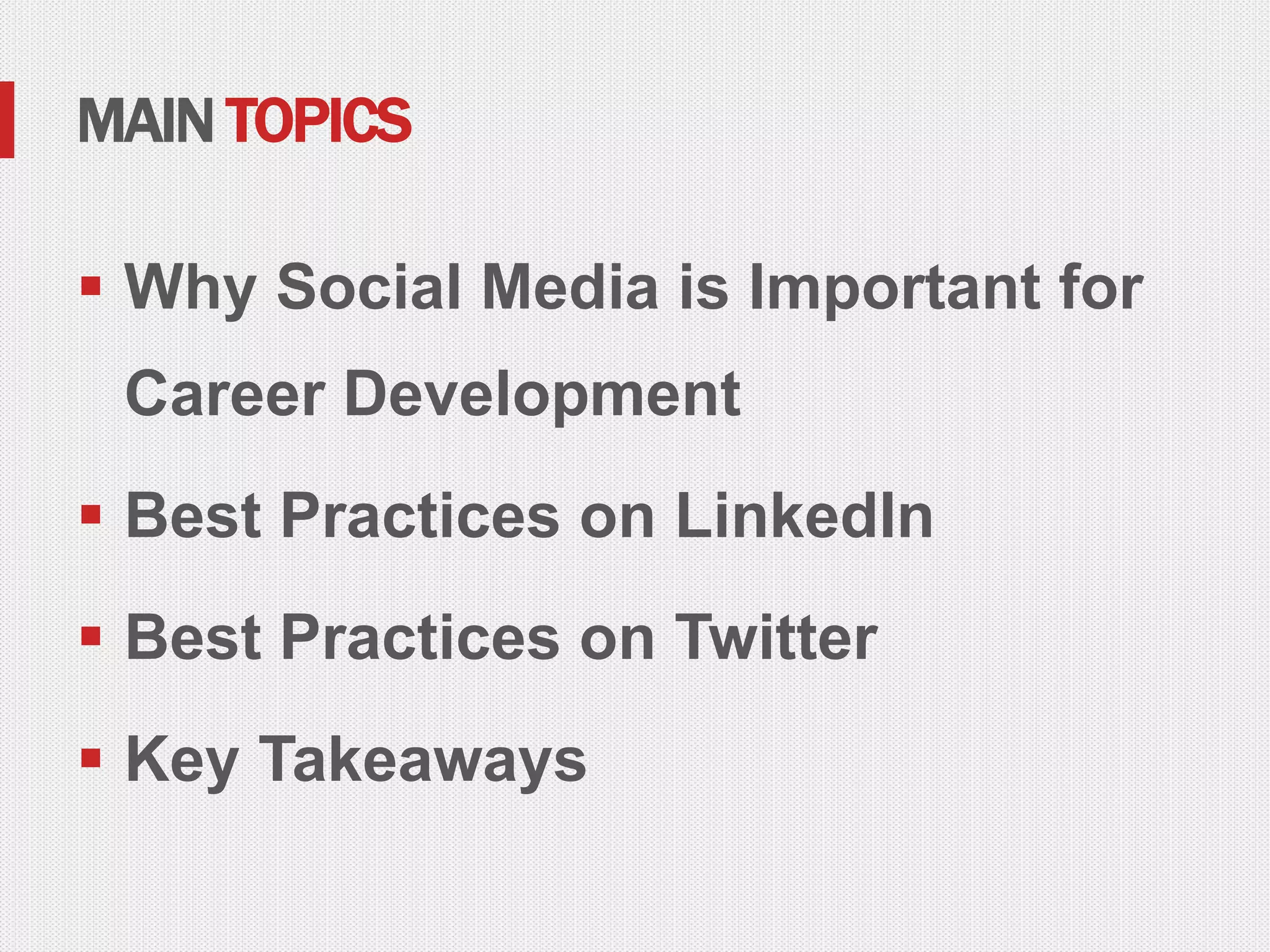 Using Social Media to Enhance Career Development | PPT