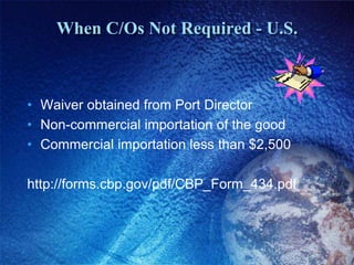 Nafta Certificate of Origin | PPTX