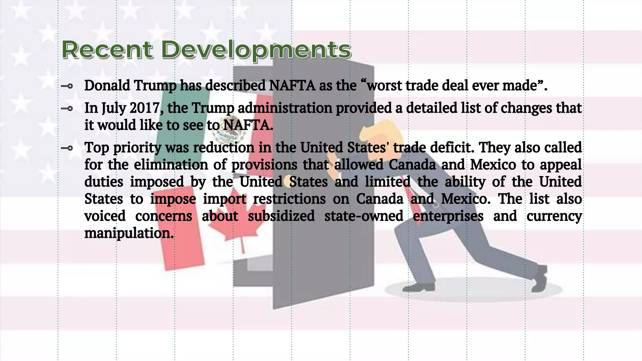 NAFTA - North American Free Trade Agreement | PPTX