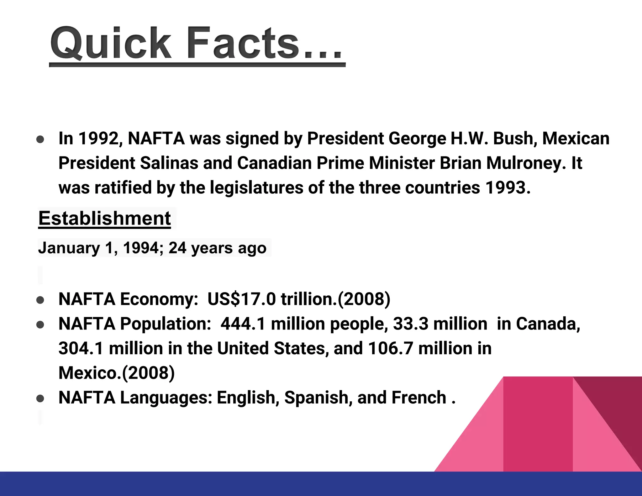 NAFTA(North American Free Trade Agreement) | PPTX
