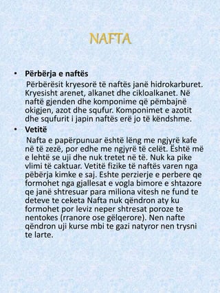 Nafta dhe gazi natyror | PPTX