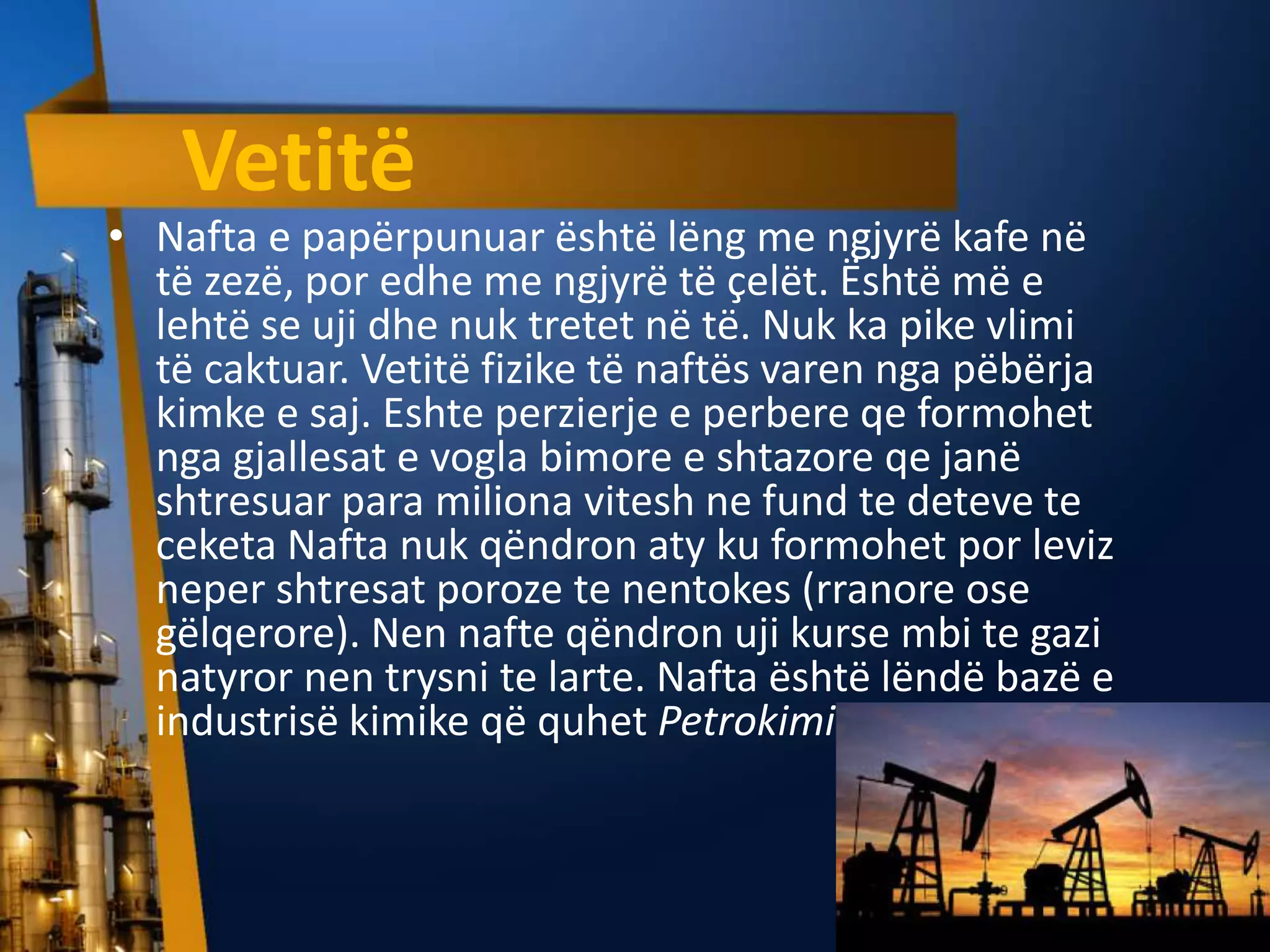 Nafta dhe gazi natyror rexhep smoqi | PPTX