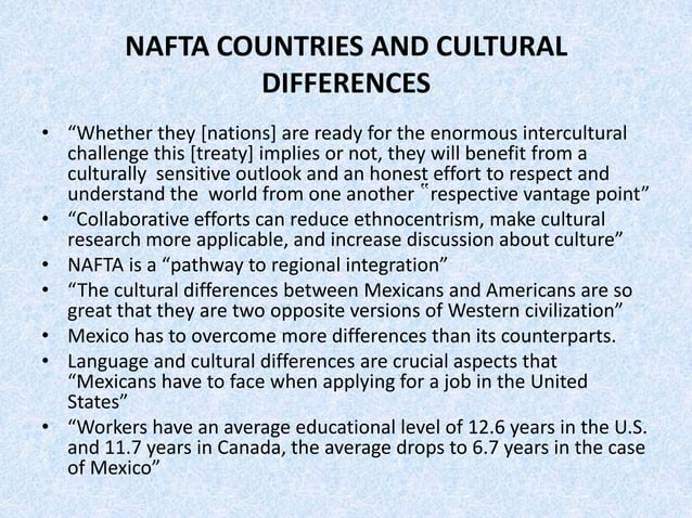 Presentation on Nafta | PPTX | Business | Business and Finance