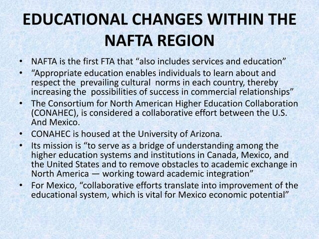 Presentation on Nafta | PPTX | Business | Business and Finance