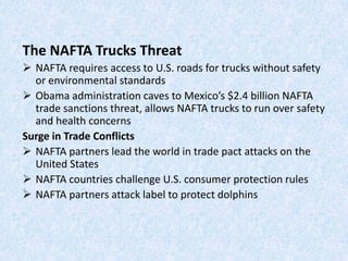 Presentation on Nafta | PPTX | Business | Business and Finance