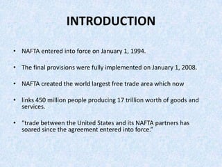 Presentation on Nafta | PPTX
