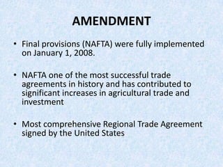 Presentation on Nafta | PPTX