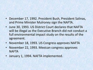 Presentation on Nafta | PPTX
