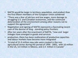 Presentation on Nafta | PPTX