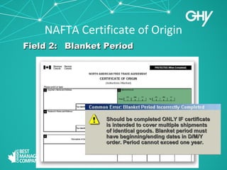 How To Fill out a NAFTA - The Fundamentals | PPT