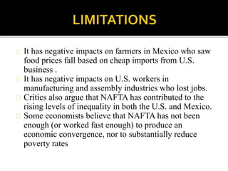 NAFTA | PPTX | Currencies | Economy