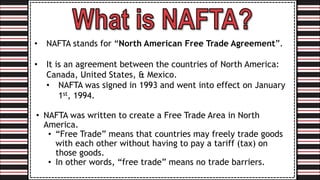 NAFTA origin prospects and challenges power point.pptx | Free Download