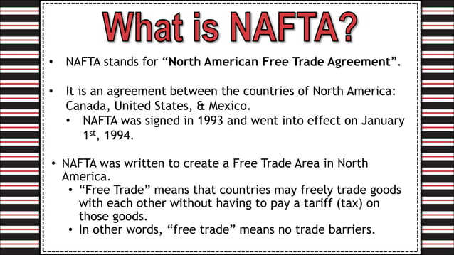 NAFTA origin prospects and challenges power point.pptx | Free Download