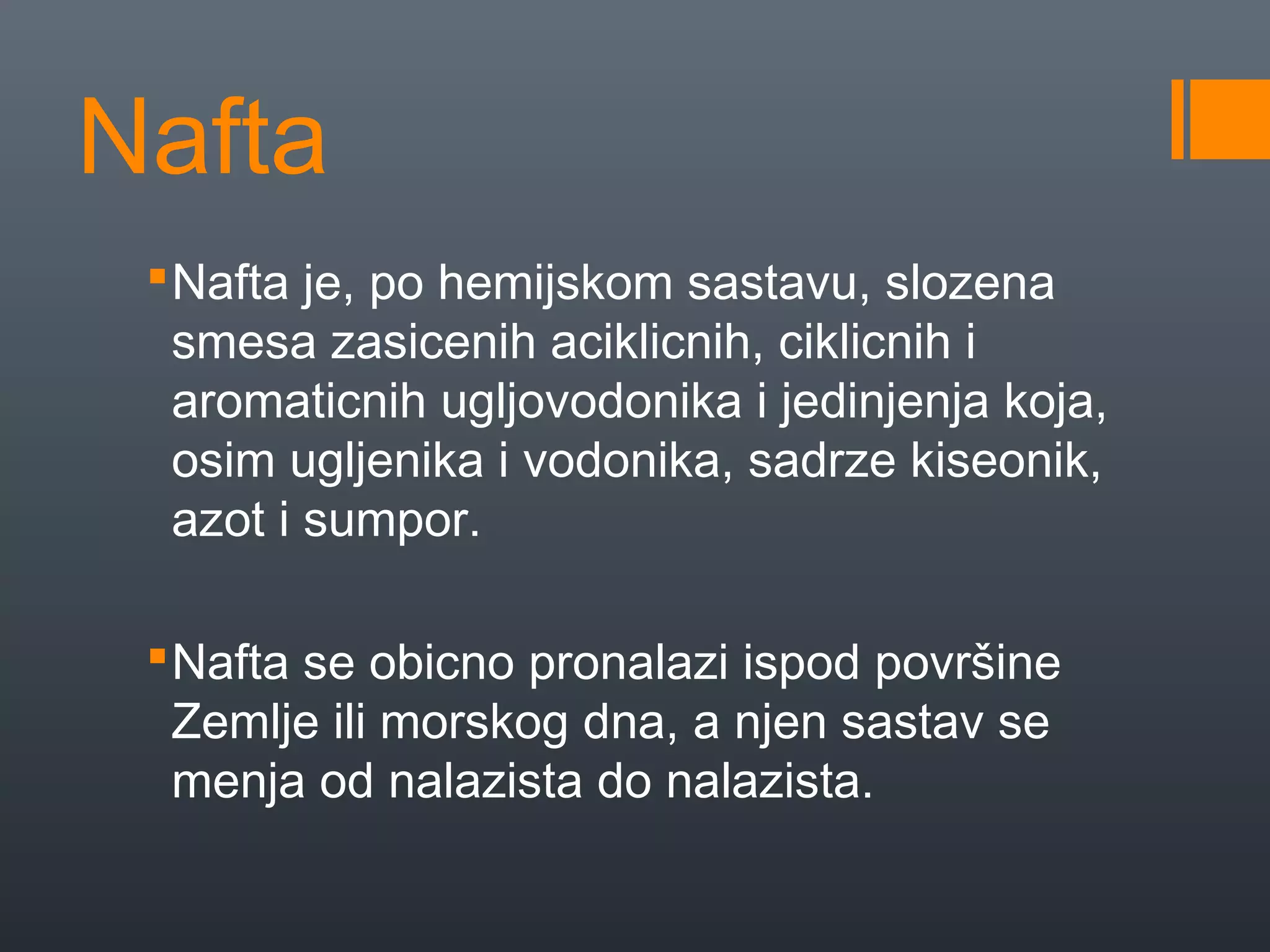 Nafta,ugalj i zemni gas 2. | PPT