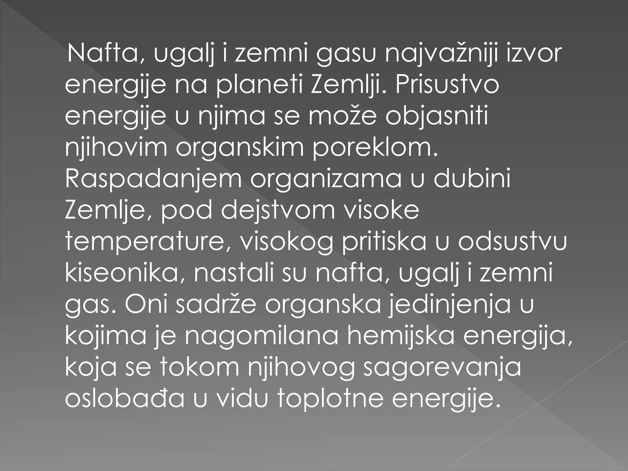 Nafta, ugalj i zemni gas 4. | PPTX