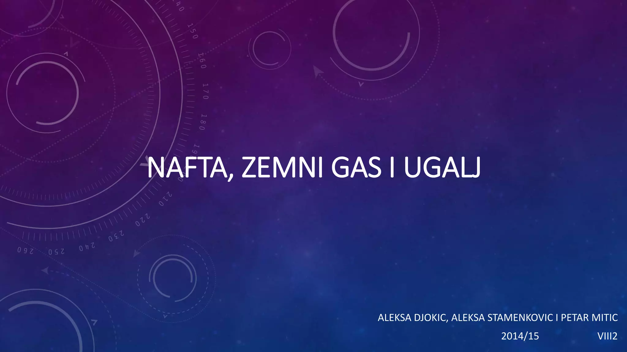 Nafta, zemni gas i ugalj 20 | PPTX