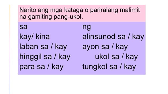 Pang-angkop, pang-ukol pangatnig | PPTX
