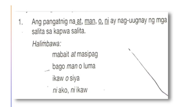 Pang-angkop, pang-ukol pangatnig | PPTX