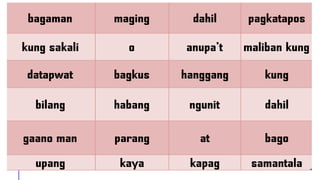 Pang-angkop, pang-ukol pangatnig | PPT