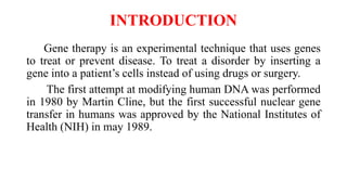 Gene therapy. | PPTX