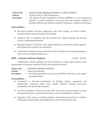 Naga Muruga Angular & Node JS Developer Resume | PDF