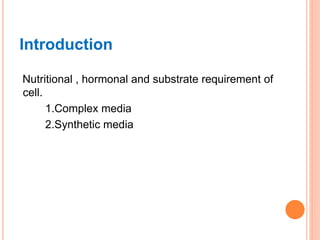 MEDIA FORMULATION | PPTX