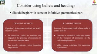 English for research paper writing, Highlighting your findings | PPTX