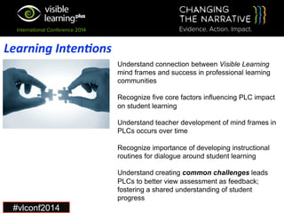 Dave Nagel --PLC impact through mind frame -VL slides | PPT