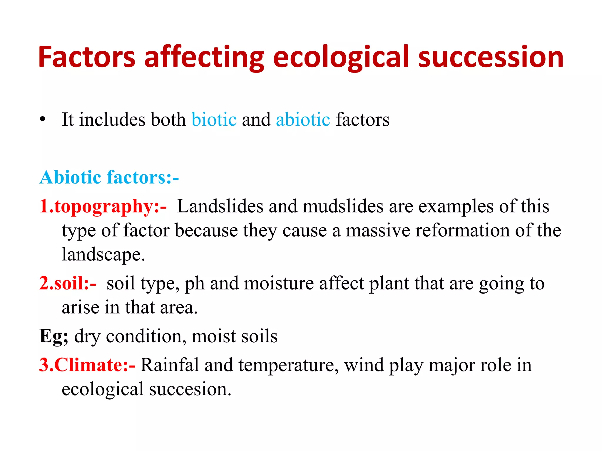 best ever ppt on ecological succession by nagesh | PPTX