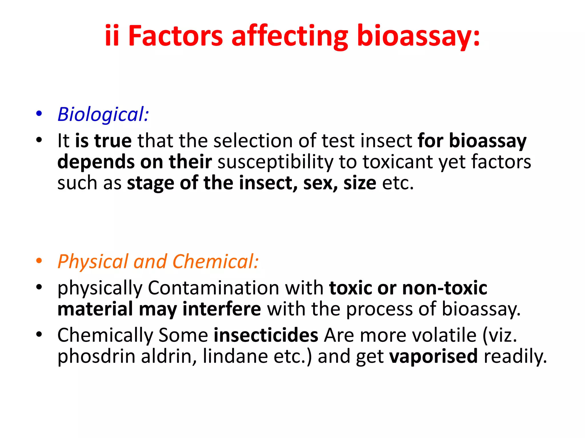 best ppt on principles of insect toxicology and evaluation of ...