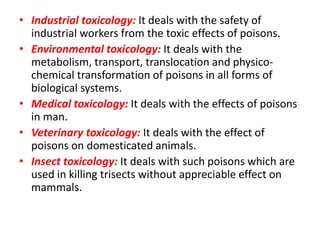 best ppt on principles of insect toxicology and evaluation of ...