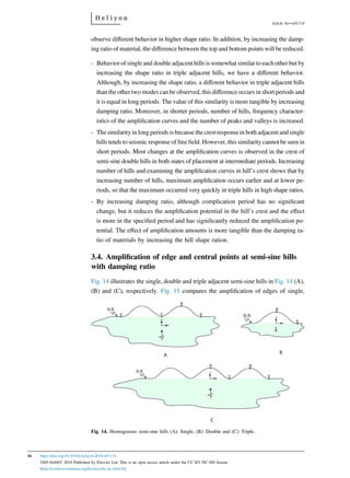 Dynamic behaviour of double and triple adjacent 2D hills using boundary ...