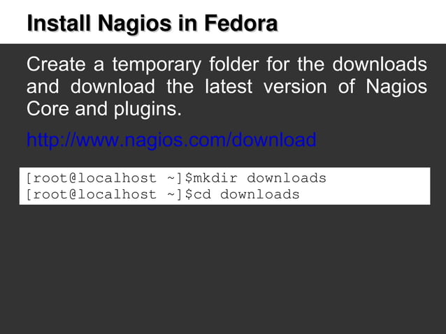 Tutorial: Install Nagios in Fedora | PPT Tutorial: Install Nagios in Fedora | PPT
