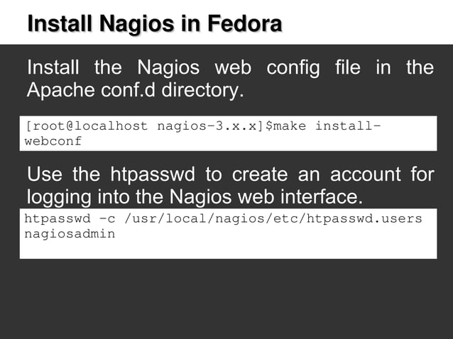 Tutorial: Install Nagios in Fedora | ODP