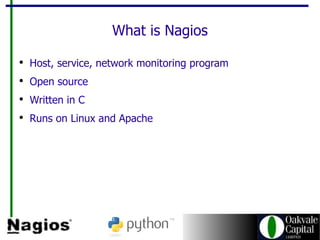 Writing Nagios Plugins in Python | ODP | Databases | Computer Software and Applications