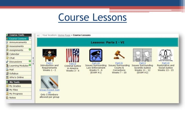 Navigating the course website | PPT