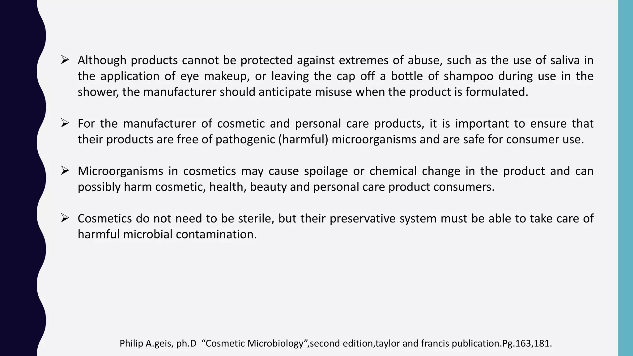 Microbial Contamination in Personal Care Products | PPTX