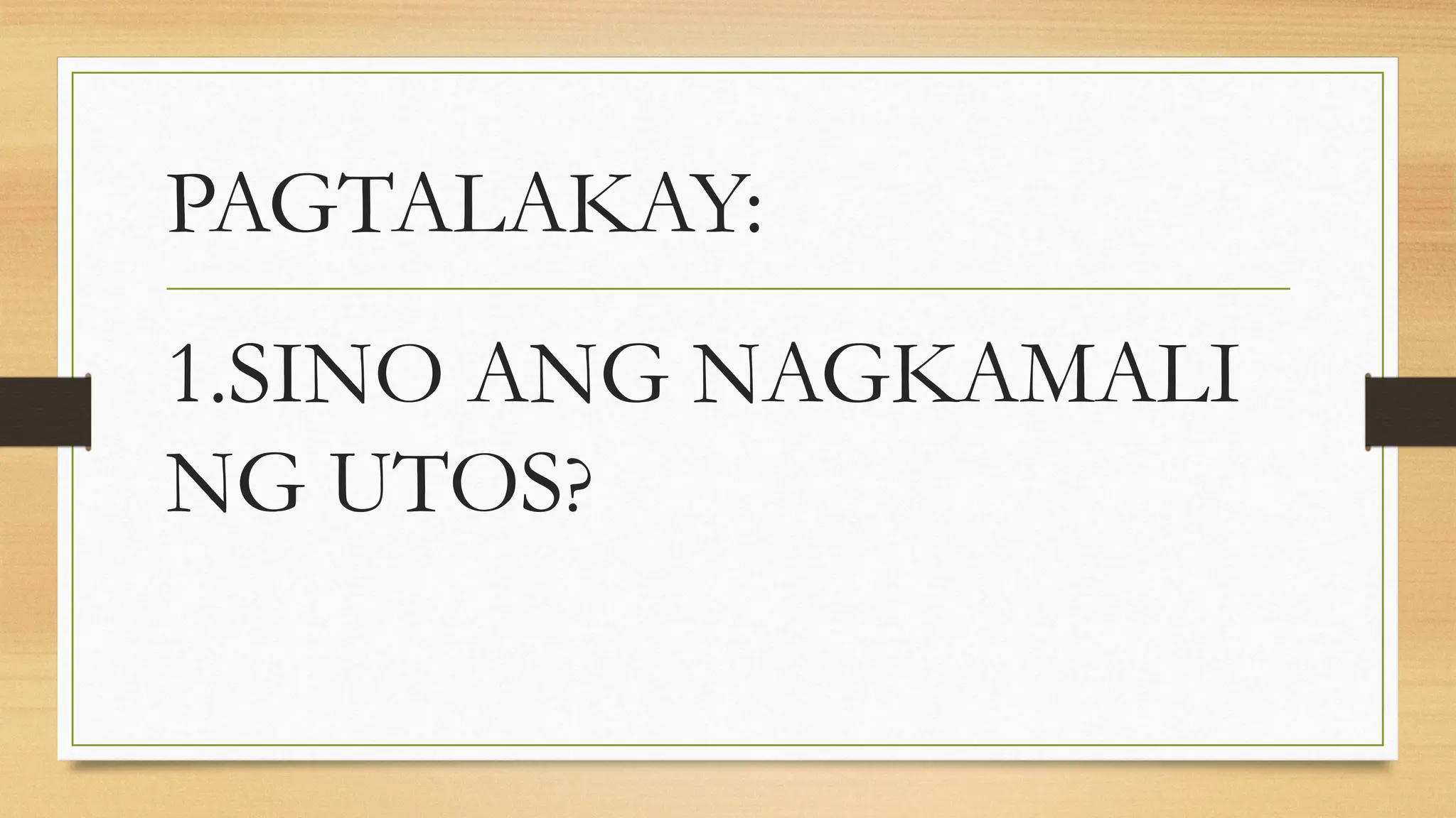 NAGKAMALI NG UTOS.pptx pabula ng Bansang Korea | PPTX