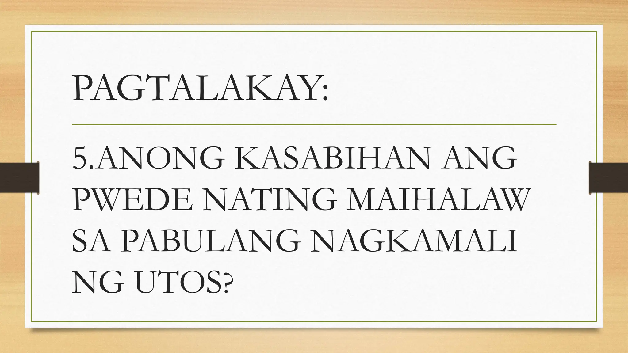 NAGKAMALI NG UTOS.pptx pabula ng Bansang Korea | PPTX