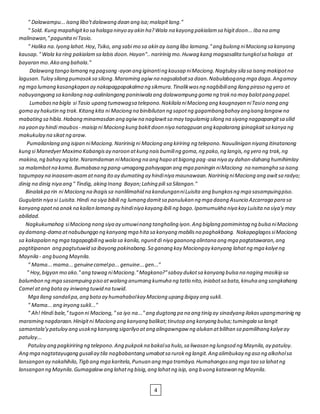 Niyebeng itim at Nagmamadali ang maynila.,. | DOCX