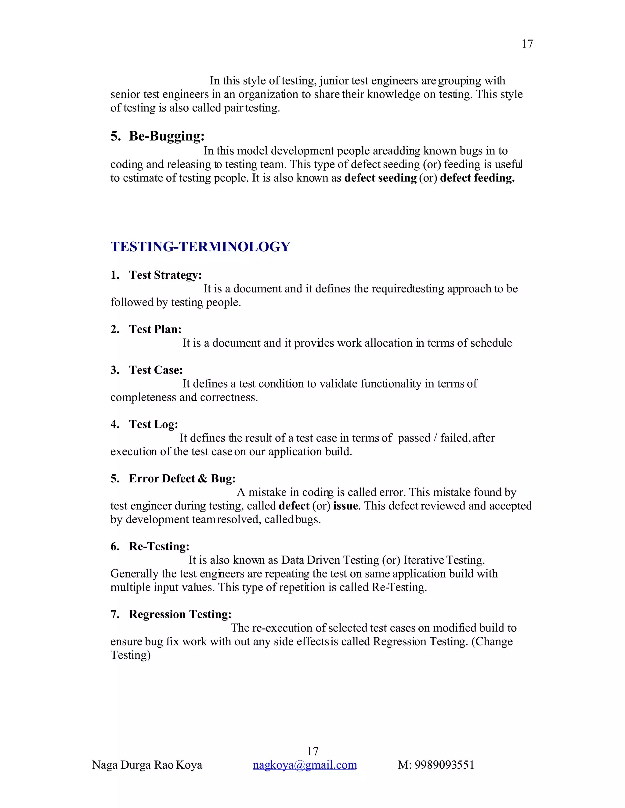 Manual Testing Notes | DOC