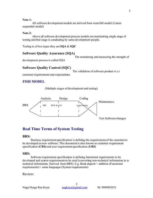 Manual Testing Notes | DOC