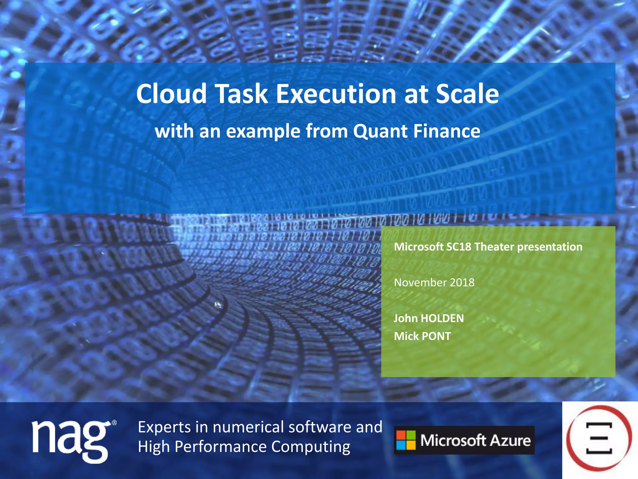Cloud Task Execution At Scale With Example From Quant Finance Ppt 3682