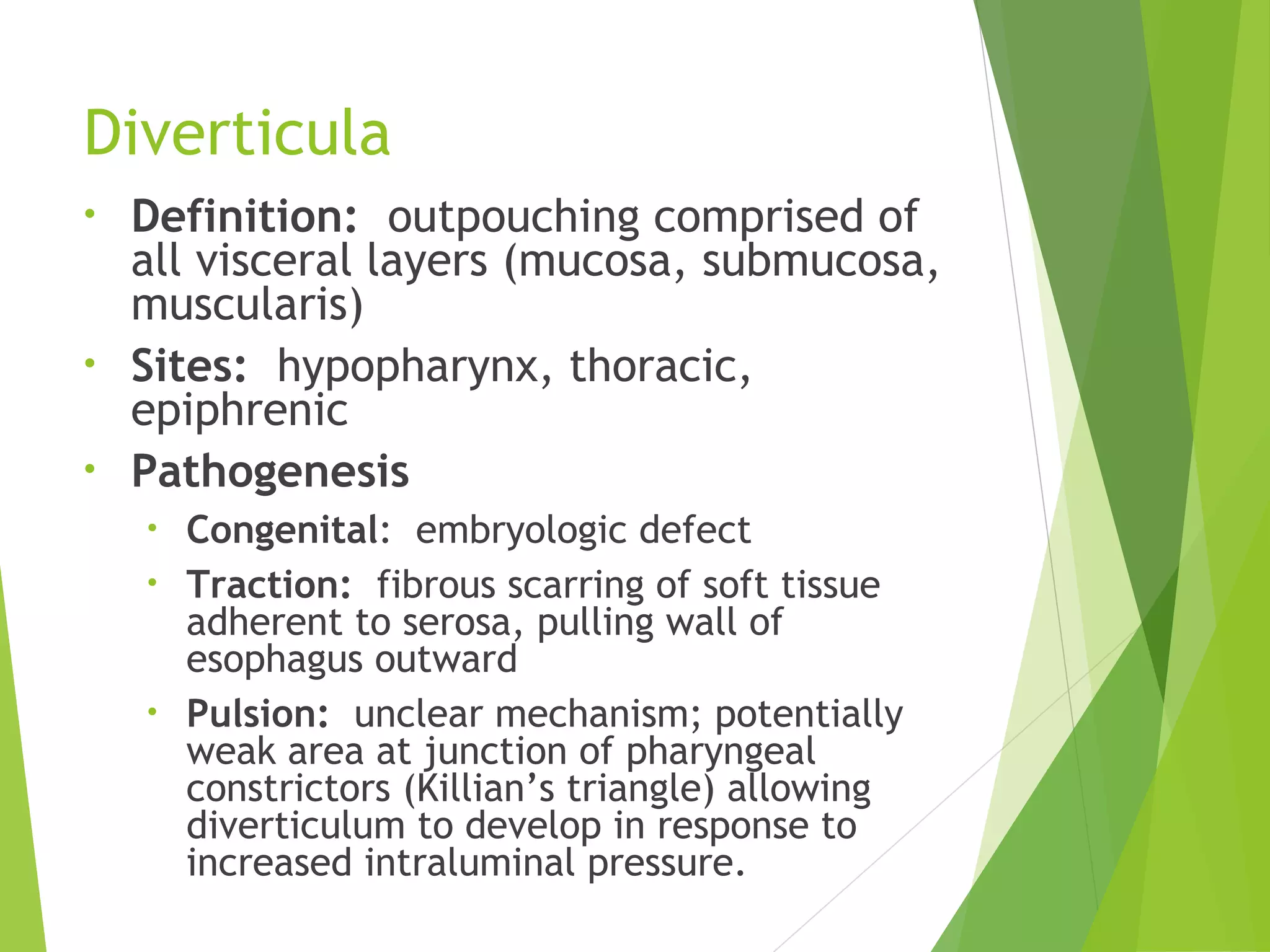 Pathology of the Esophagus | PPT
