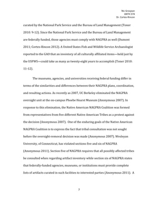 Nagpra representative work | PDF