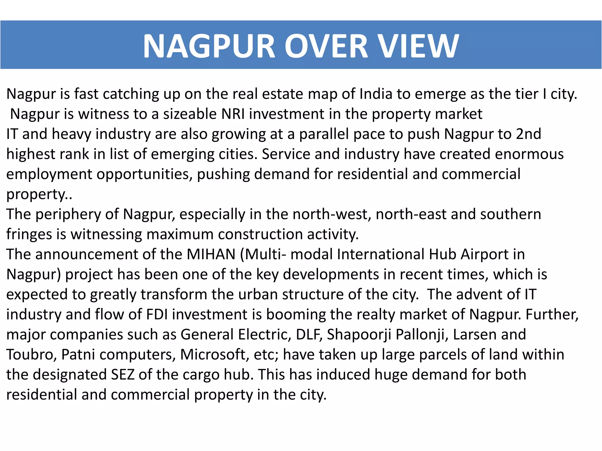 NAGPUR MIHAN PRICE TREND | PPTX