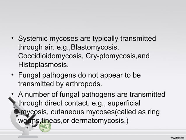 fungal diseases in humans and animals | PPT