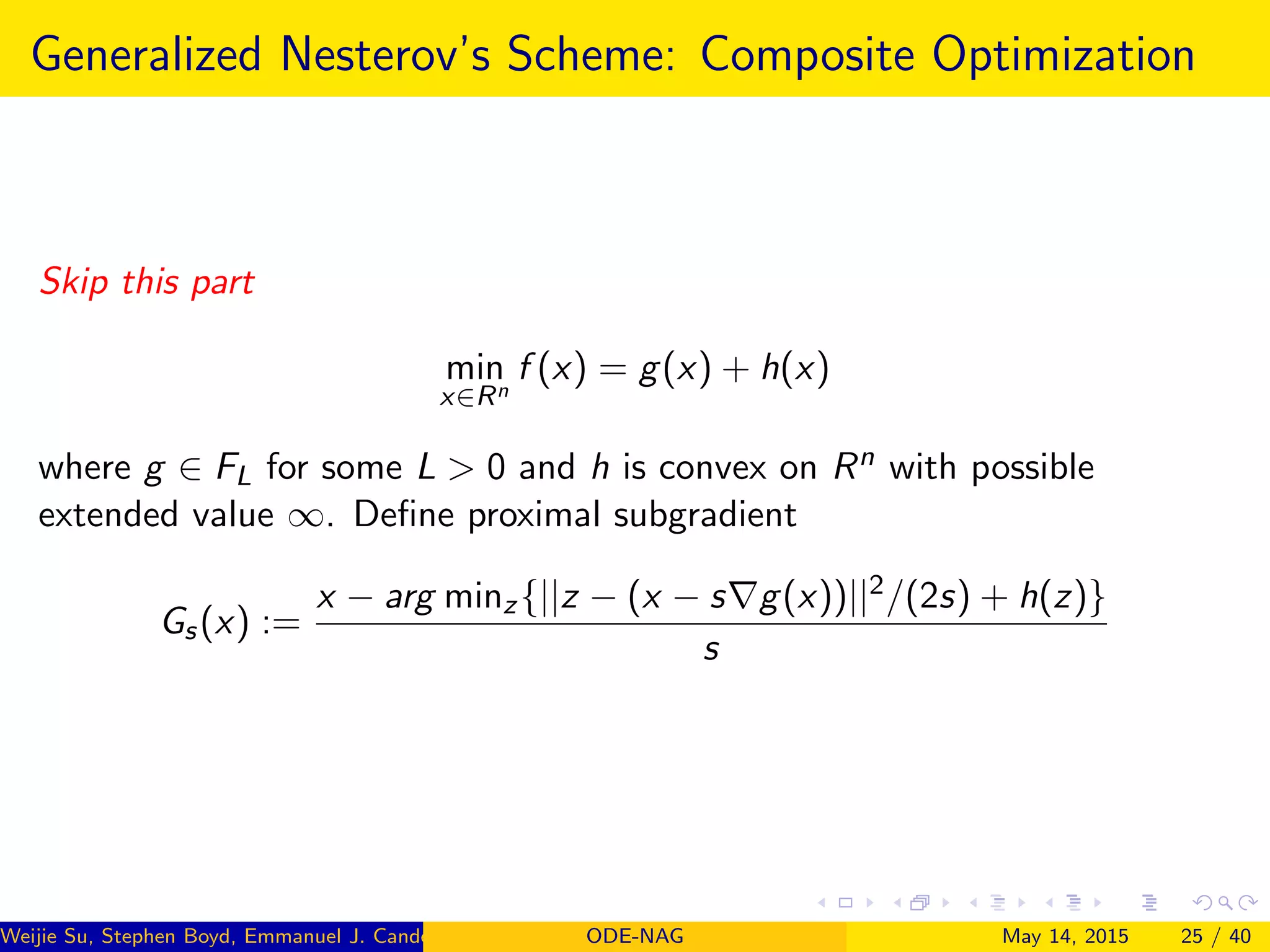 NIPS paper review 2014: A Differential Equation for Modeling Nesterov’s Accelerated Gradient ...